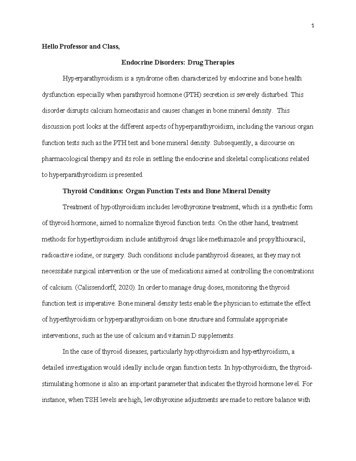 Endocrine Disorders: Drug Therapies & Bone Health - Lecture Notes - Studocu
