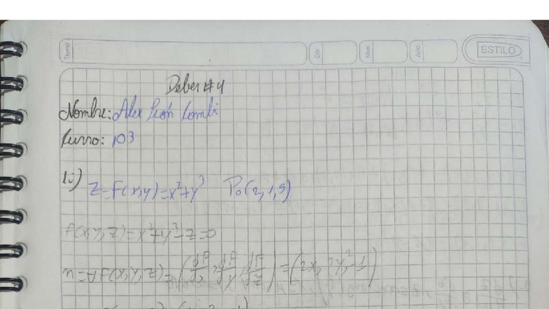 Deber 4: Ejercicios Resueltos de CV - Alexleon - Studocu