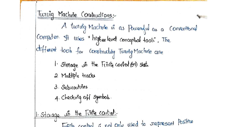 Turing Machine Construction: Understanding Its Power and Components ...