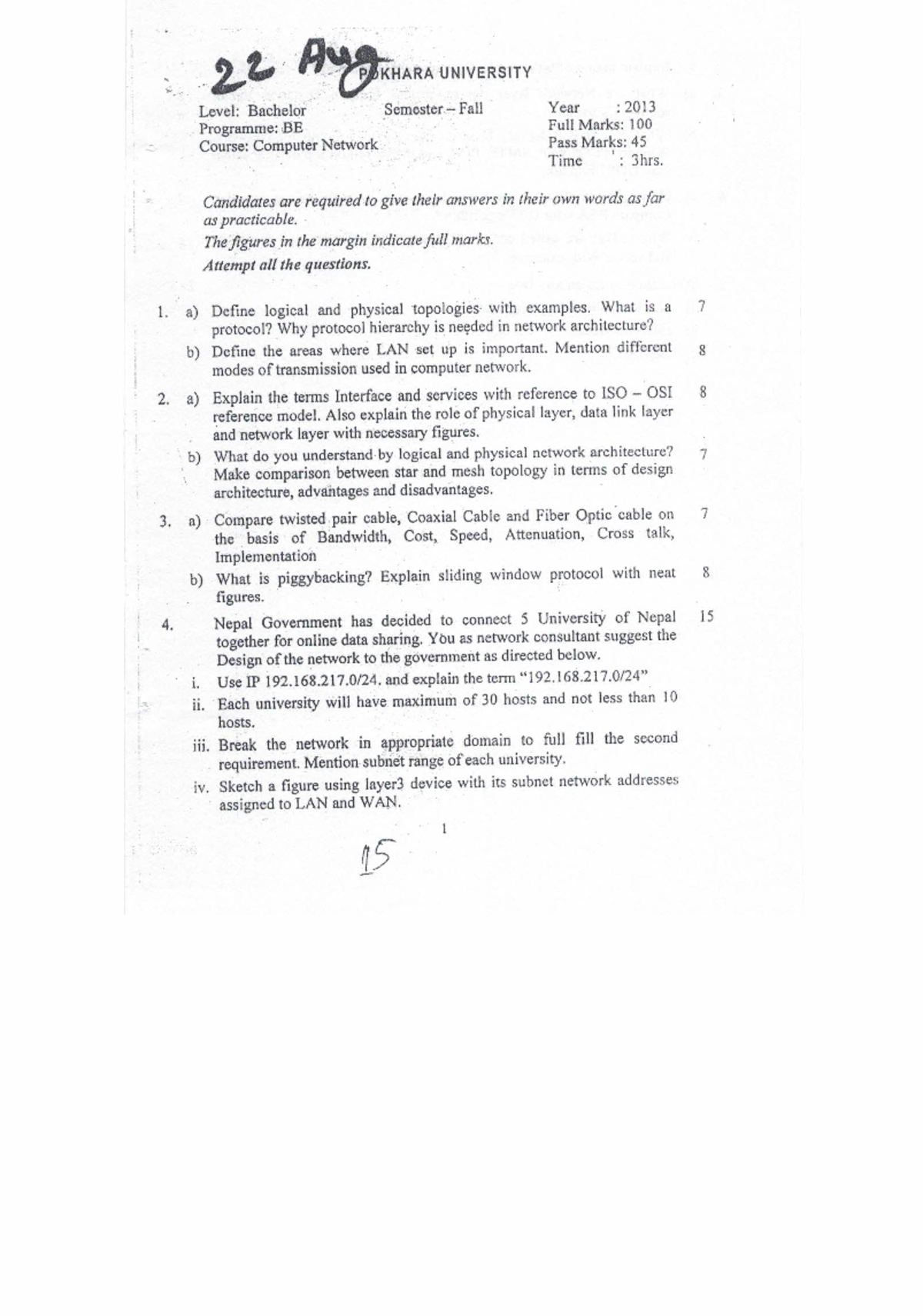 Computer Network - Note - computer engineering - Studocu