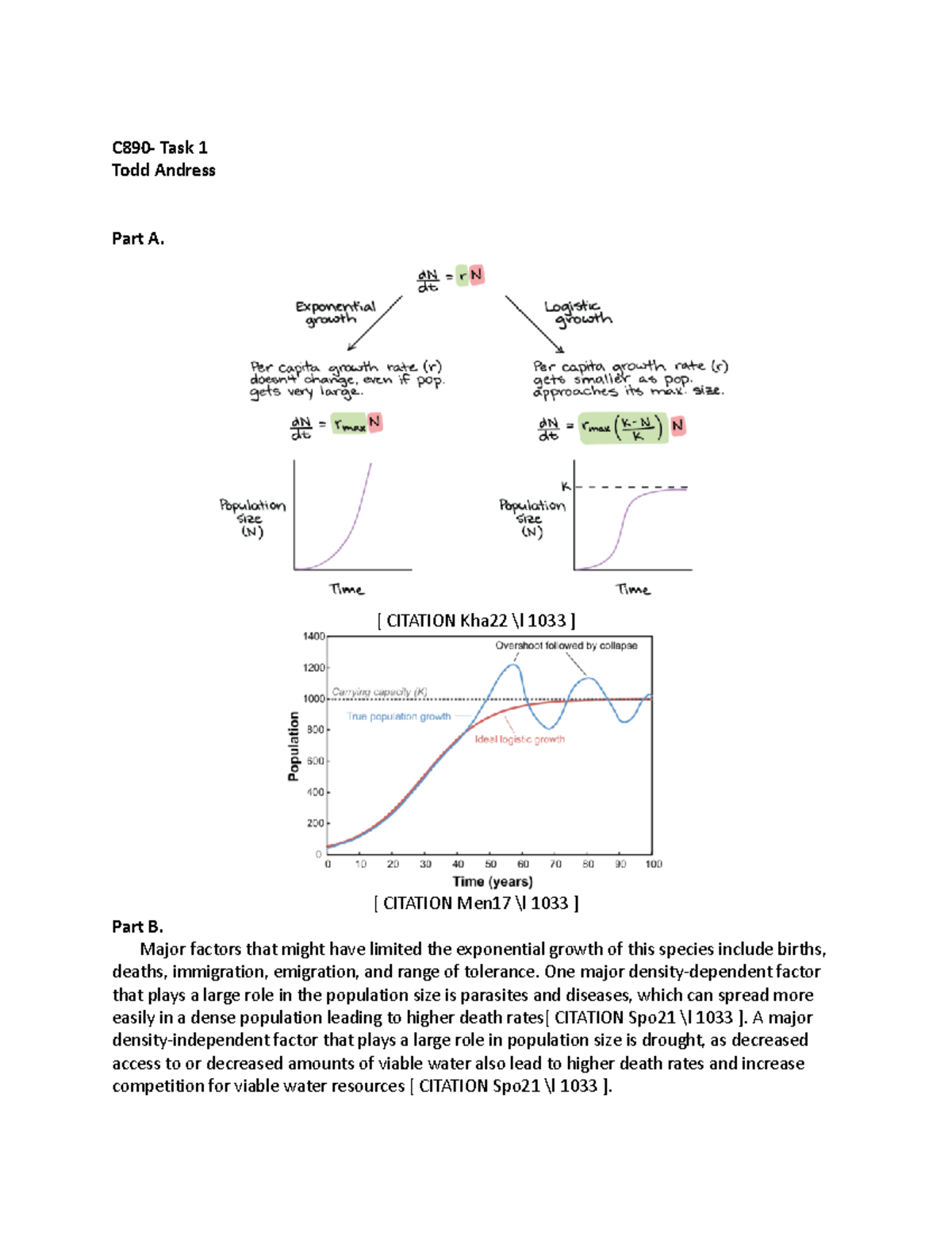C890 Task 1 - Analyzing Species Growth Factors and Competition Dynamics ...