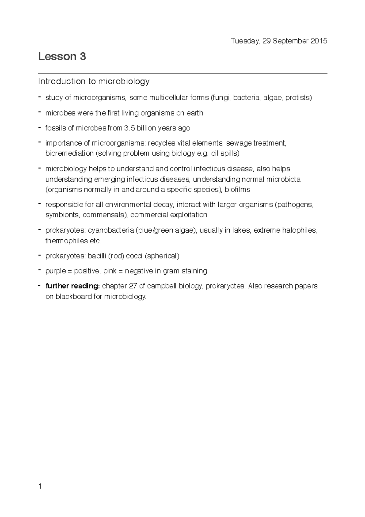 Lesson 3- 29:9 - Terminology - Tuesday, 29 September 2015 Lesson 3 ...