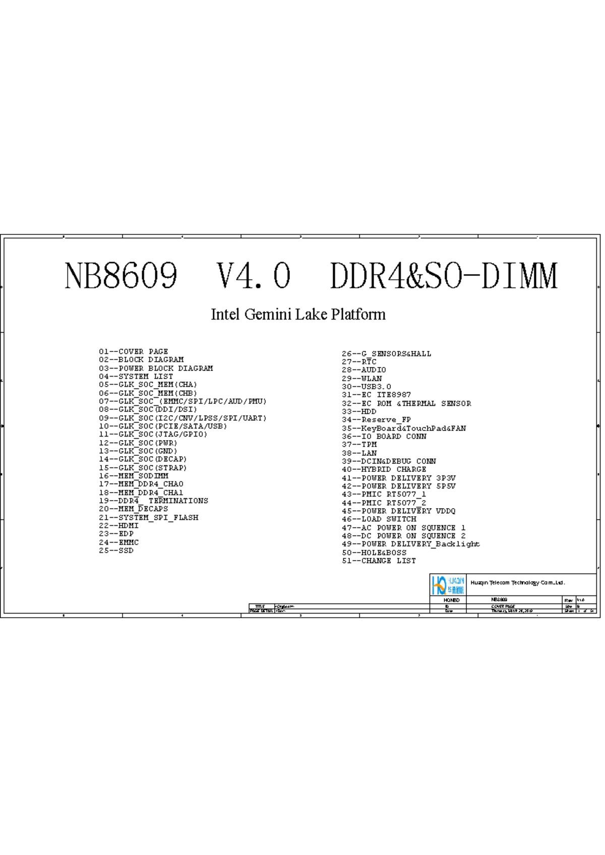 Rose GL NB8609 MB NB8609 V4.0 Schematic Diagram (Rev 1.0) - Studocu