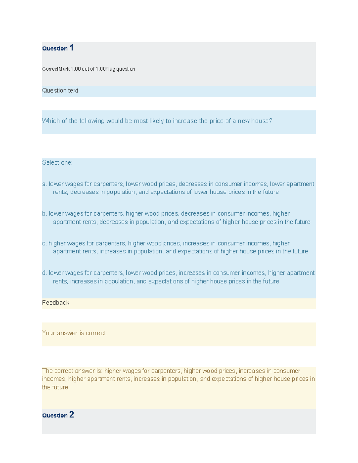 ECON247v12 Quiz 2 - Economics Demand and Supply Questions - Question 1 ...