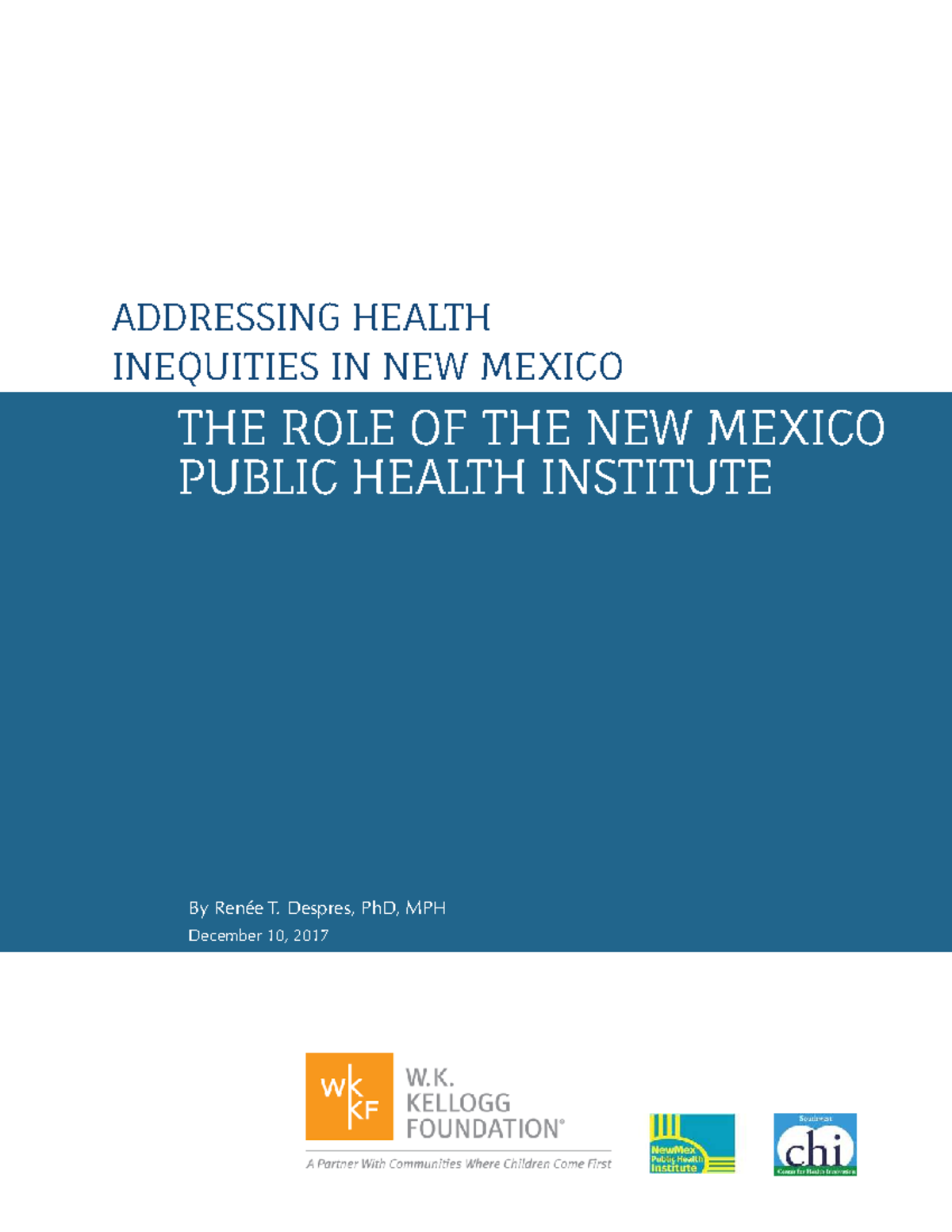 Addressing Health Inequities in NM: Insights from NMPHI Report - Studocu