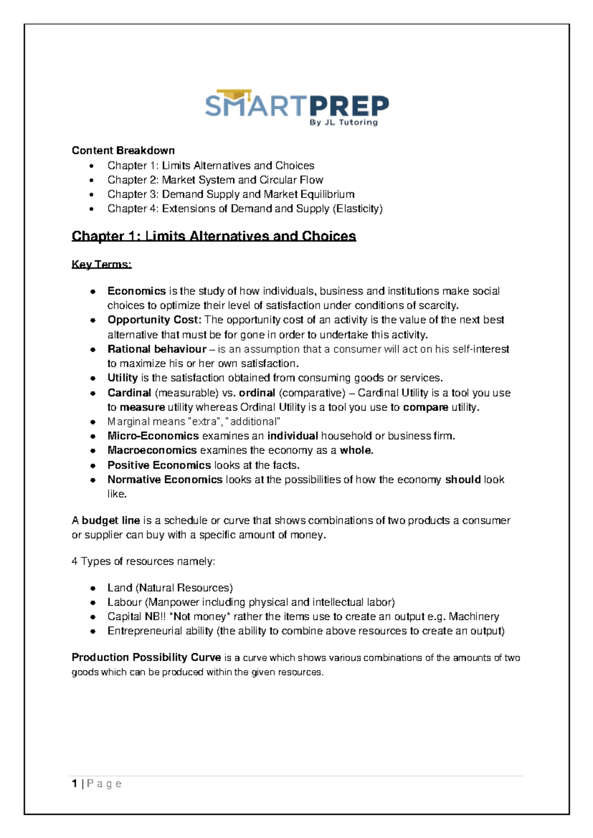 Chapter 4 Exercises & Answers - 3rd Edition (Econ 101) - Studocu