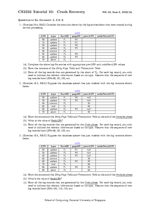 CS3223 Midterm Cheat Sheet: Storage Hierarchy & File Management Concepts - Studocu