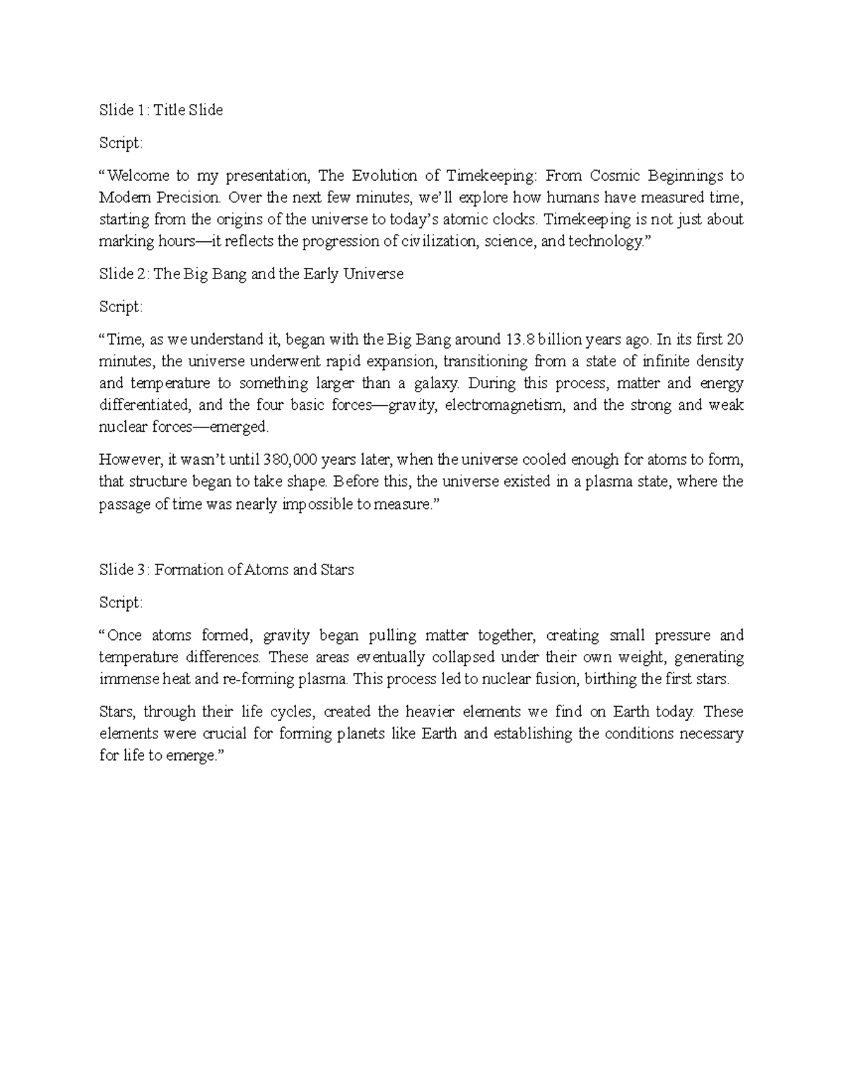 Script - Hthhtbtb - Slide 1: Title Slide Script: “Welcome to my ...