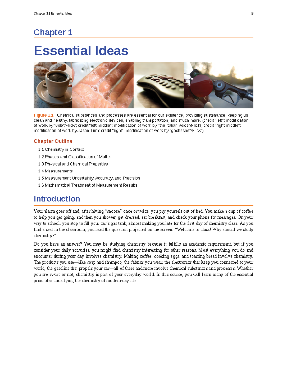 Module 1 chemistry - Chapter 1 Essential Ideas Figure 1 Chemical ...