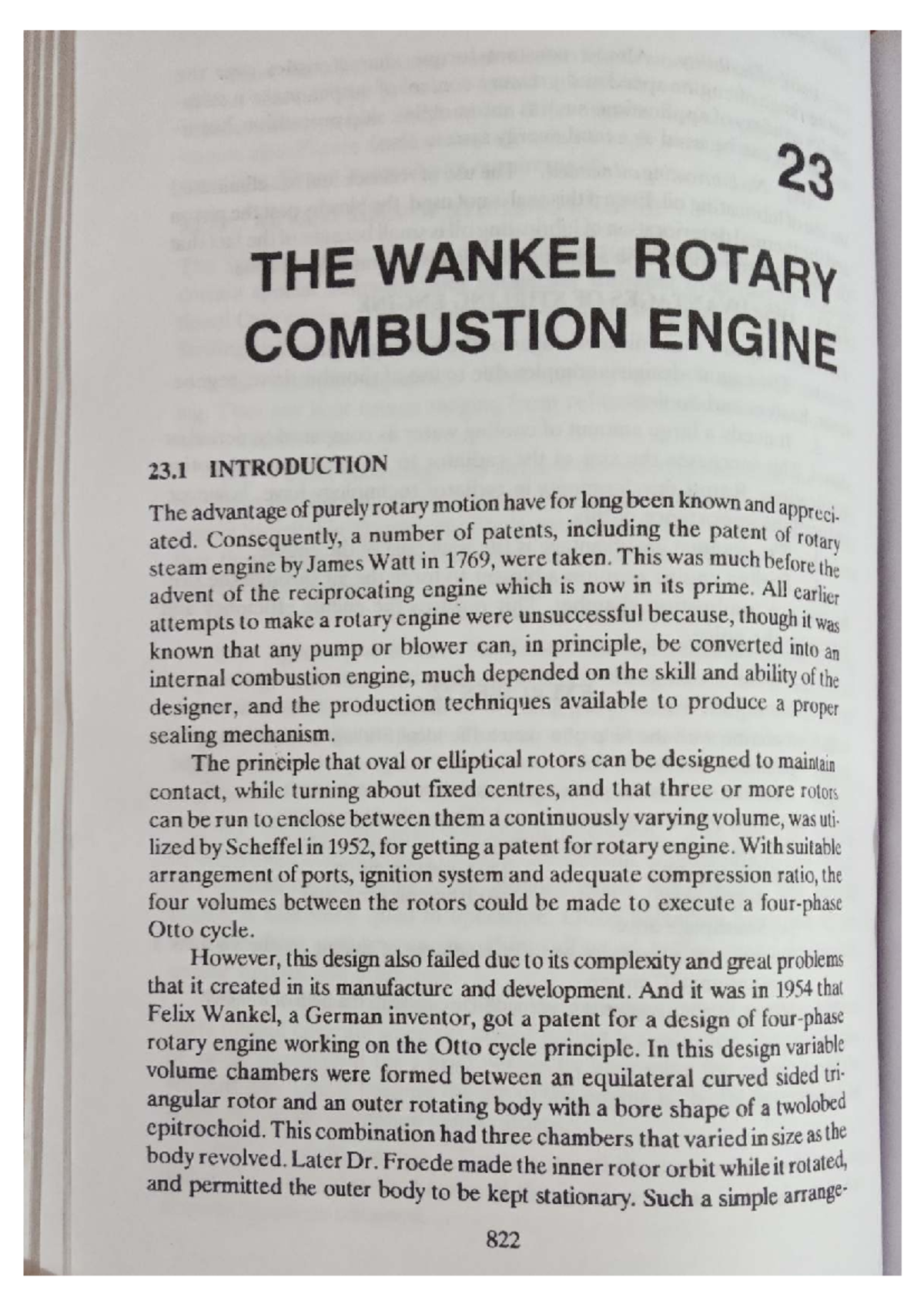 Wankel Rotary Combustion Engine Overview: Principles & Features (ENG 23) - Studocu