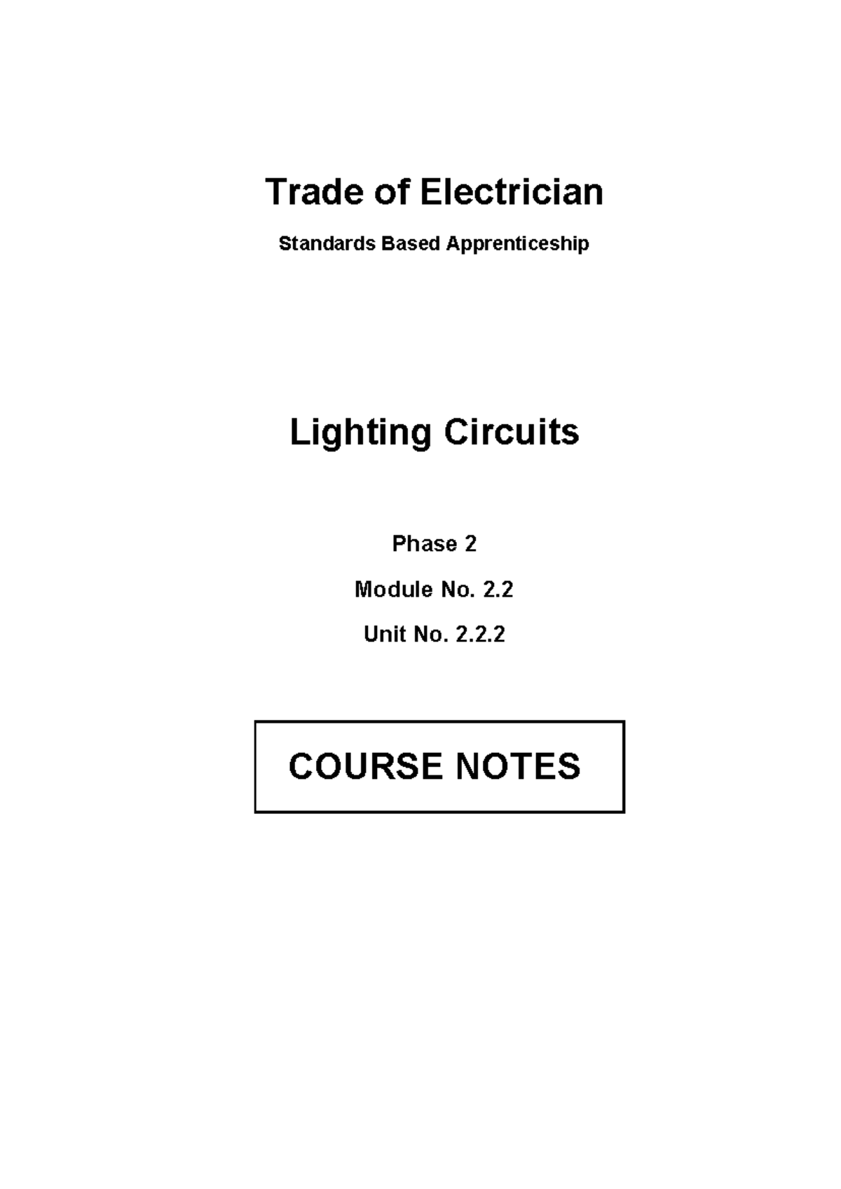 Electrical Trade Theory: Understanding Domestic Lighting Circuits - Studocu