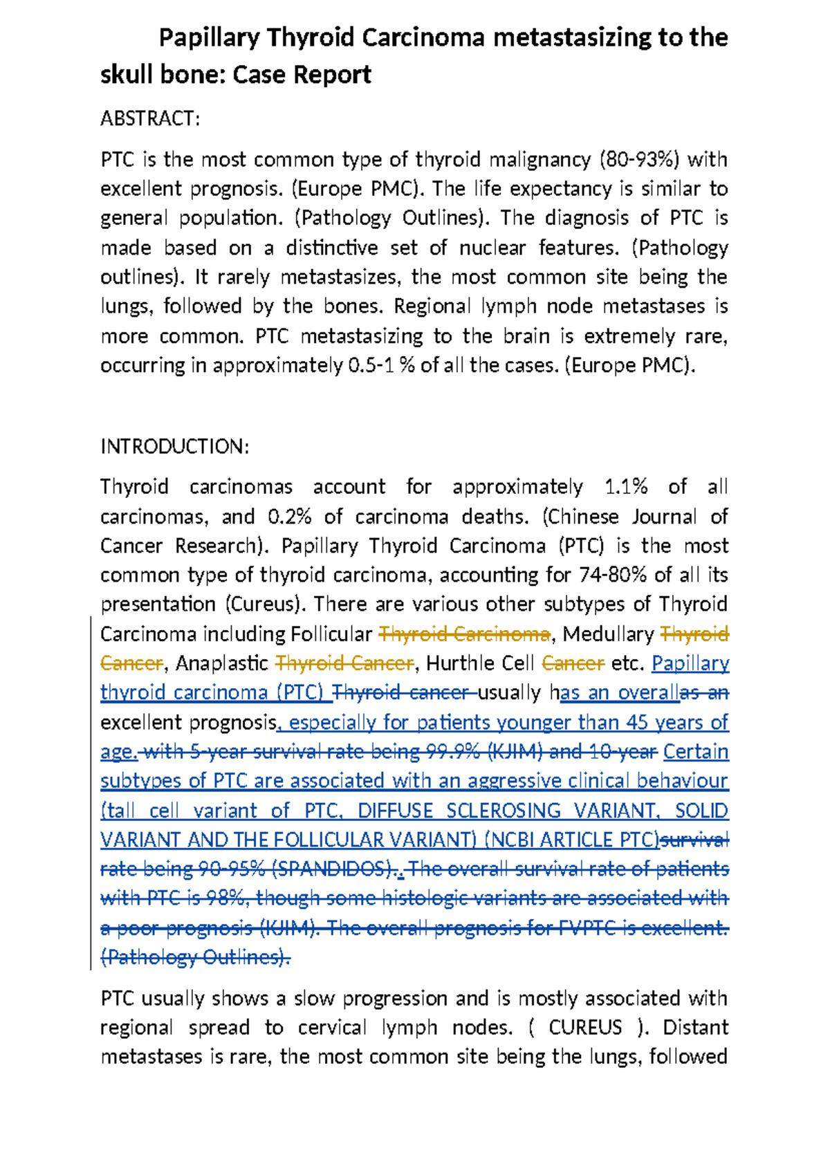 JUHI-PTC Case Report: Rare Skull Bone Metastasis of Papillary Thyroid ...