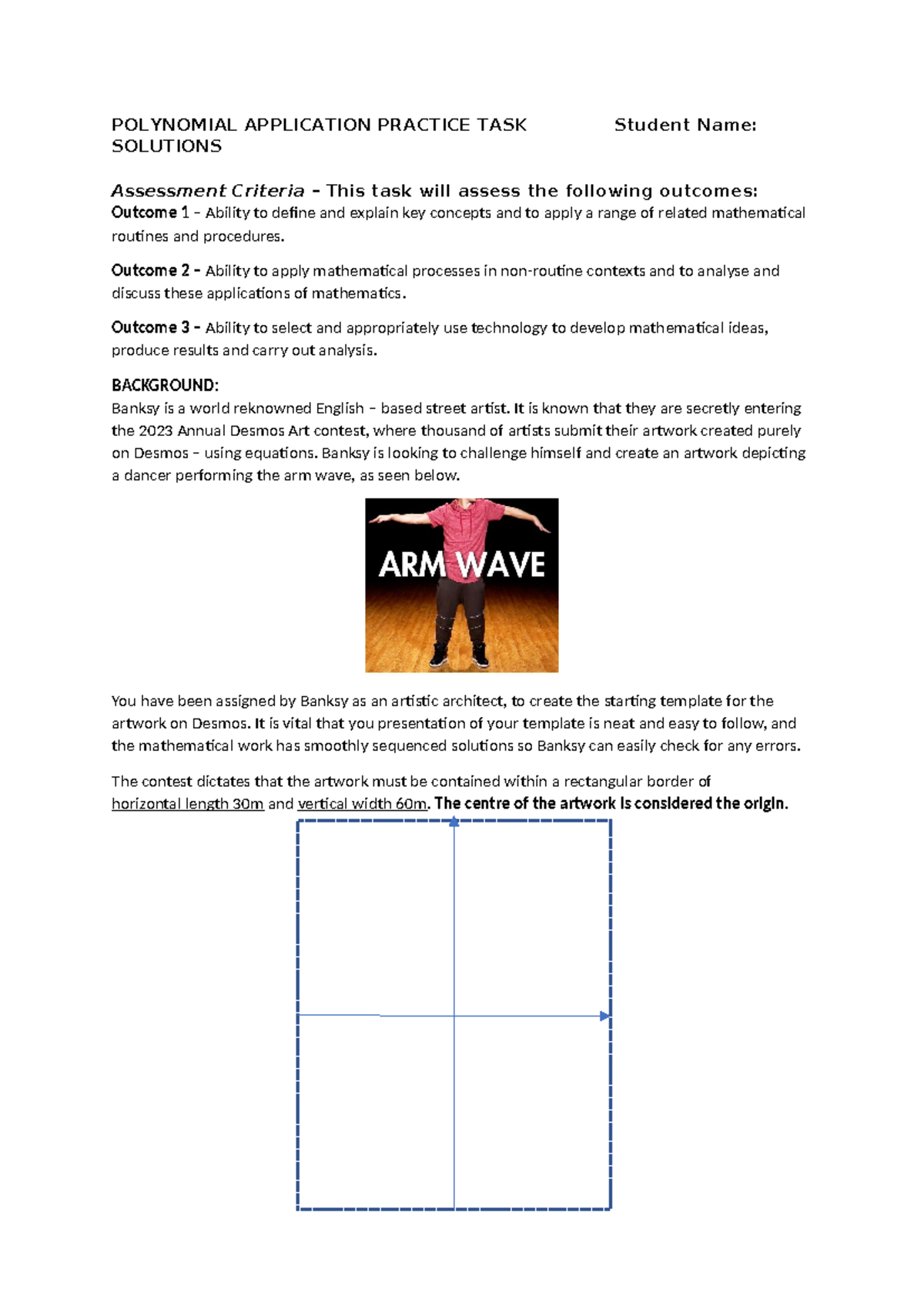 11MMM Polynomial Applications Practice Task Solutions - Studocu