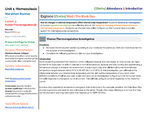 Bio U1 L2 Muscles & Energy Week 5 - Unit 1: Homeostasis Marathon Runner ...