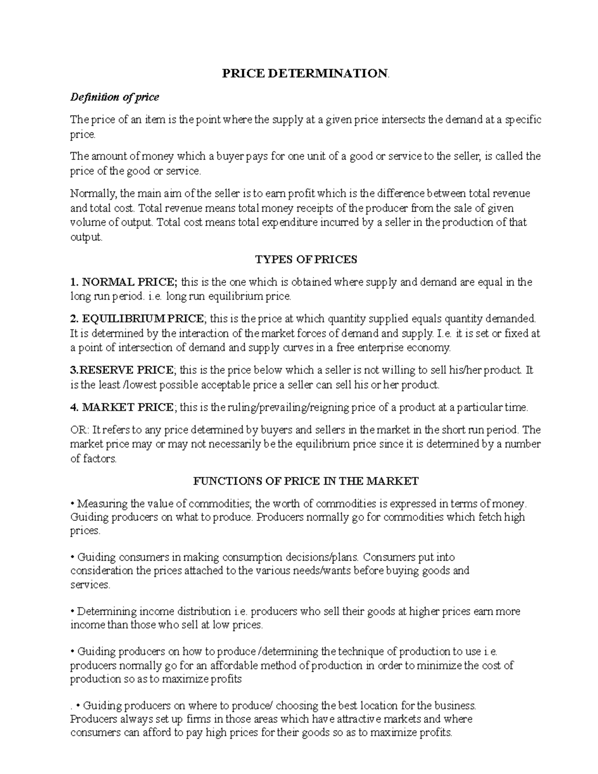 Price Determination: Understanding Market Forces and Equilibrium ...