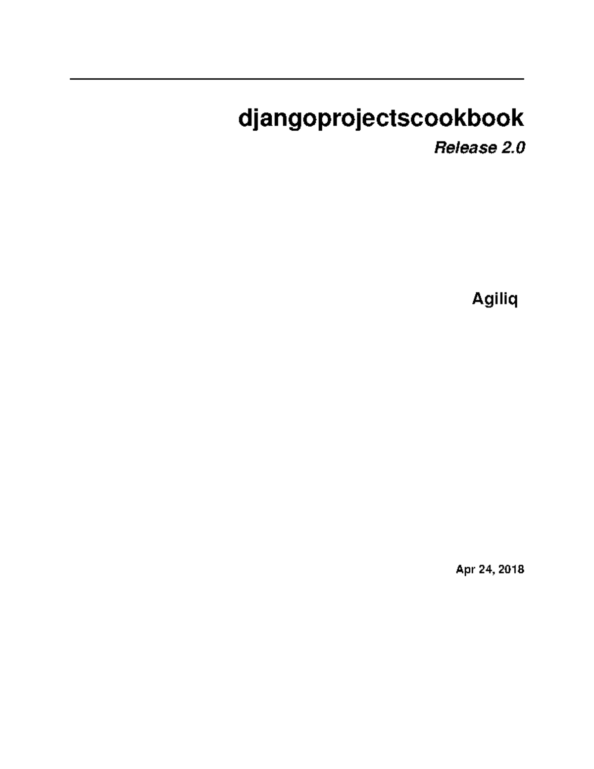 Django Projects Cookbook (Intermediate Python, Course Code: DJG101 ...