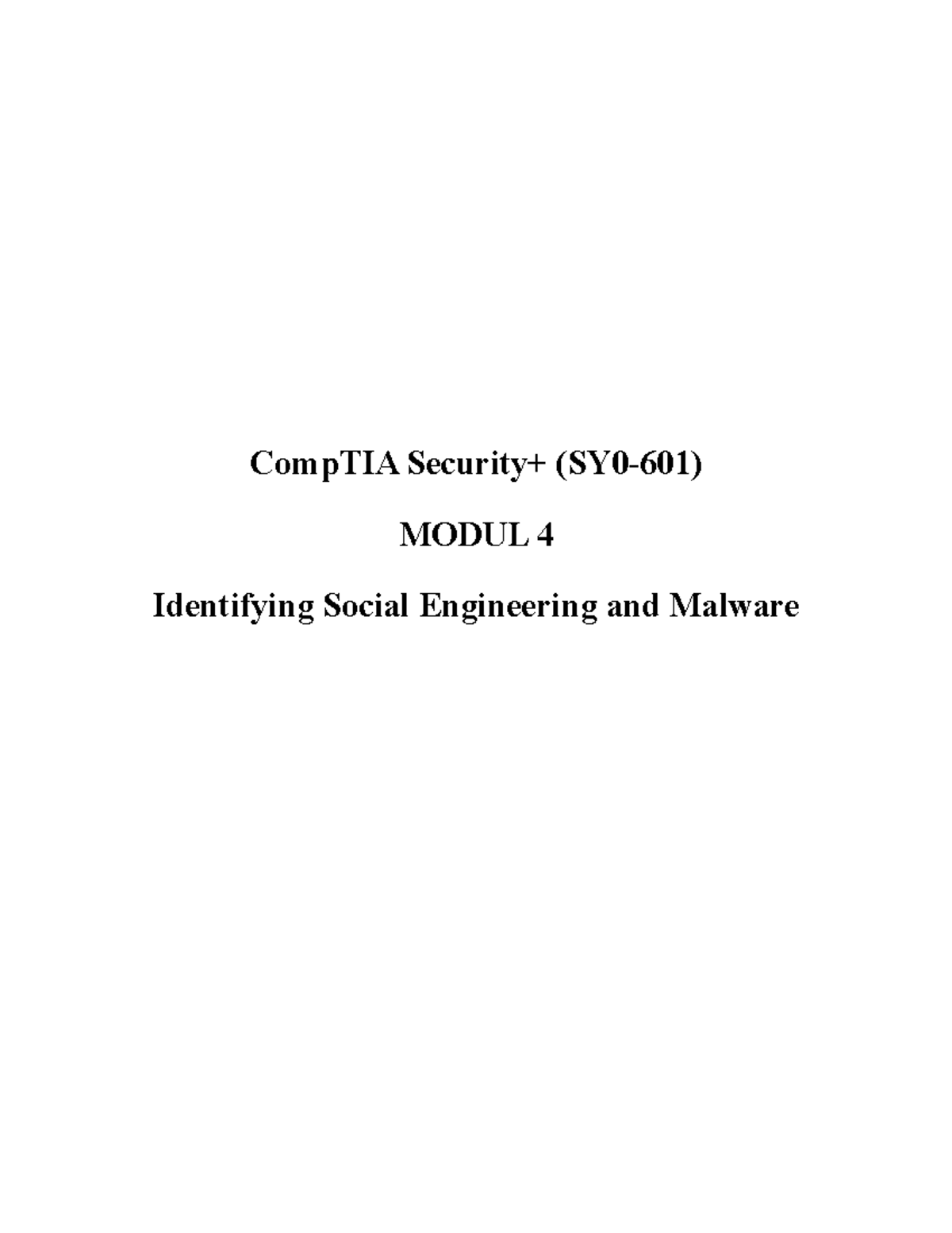 Comp TIA Security-modul 04 - CompTIA Security+ (SY0-601) MODUL 4 ...