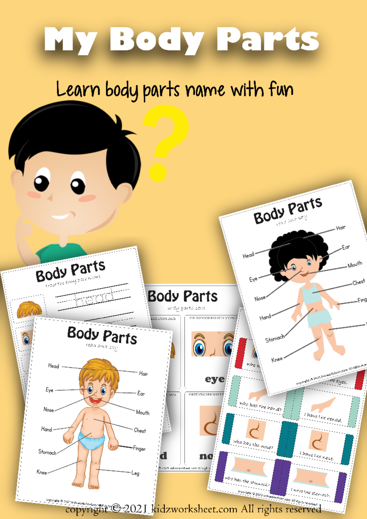 Body Parts Fun Learning Activity - Worksheet 2021 - Studocu