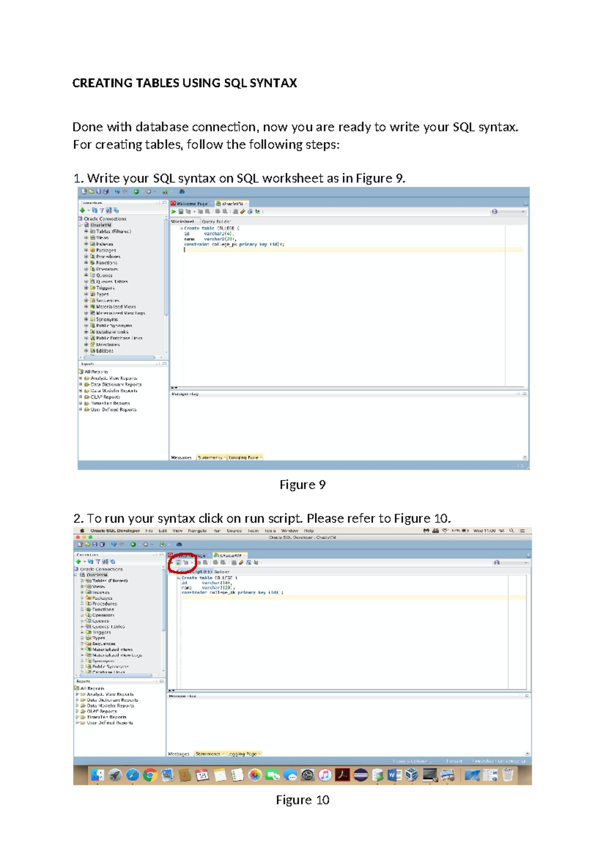 Creating Tables in SQL: Step-by-Step Guide for Database Setup - Studocu