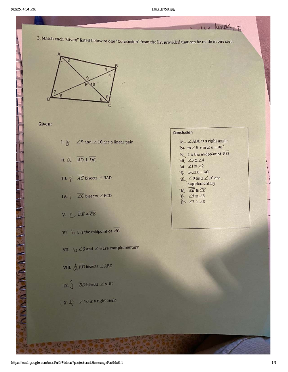 Geometry Concepts and Relationships: Linear Pairs and Angles - Studocu