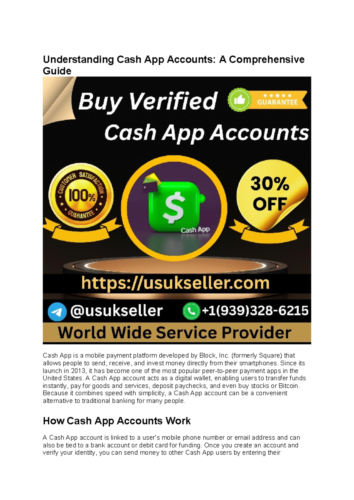 Understanding Cash App Accounts: A Complete Guide to Setup & Use - Studocu