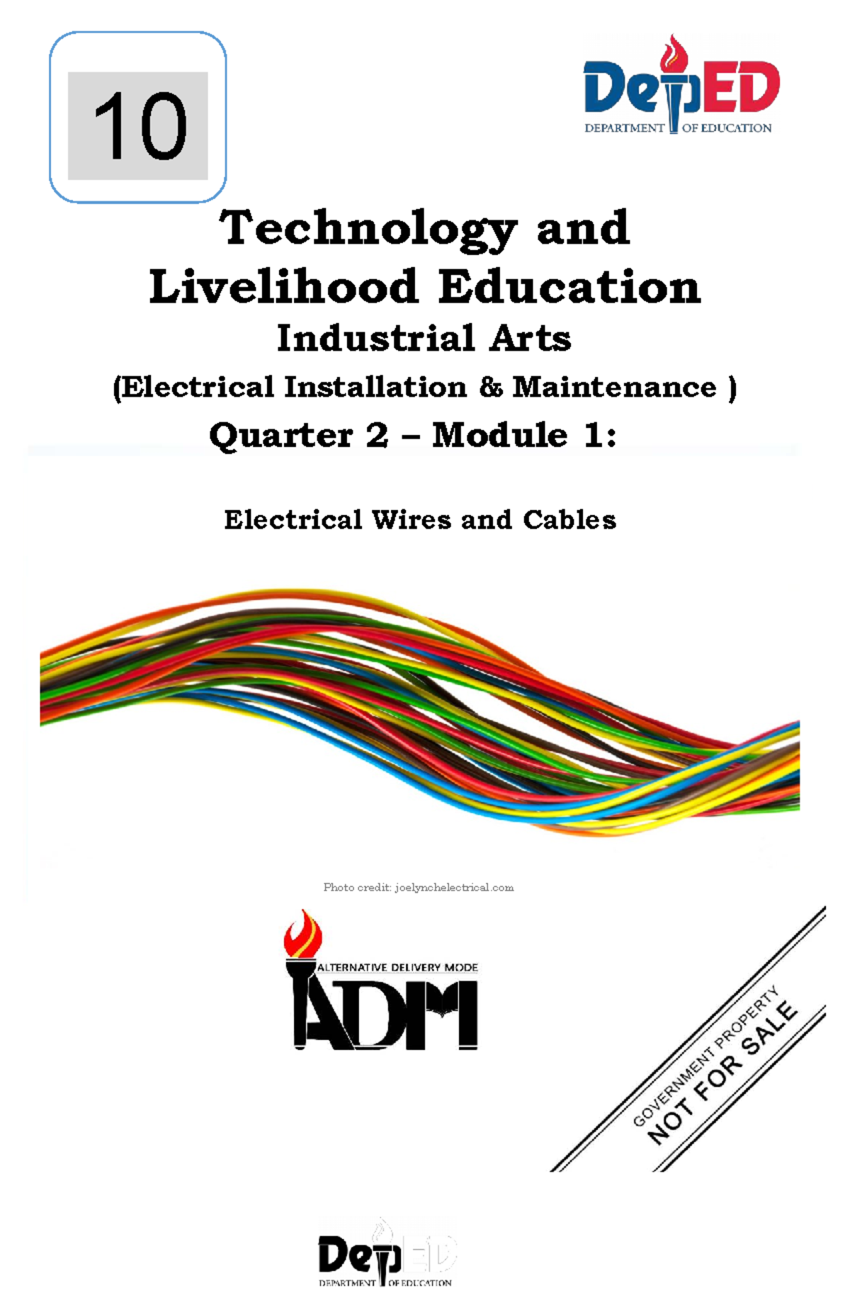 Grade 10 TLE EIM NC II: Quarter 2 Module 1 on Electrical Wires & Cables - Studocu