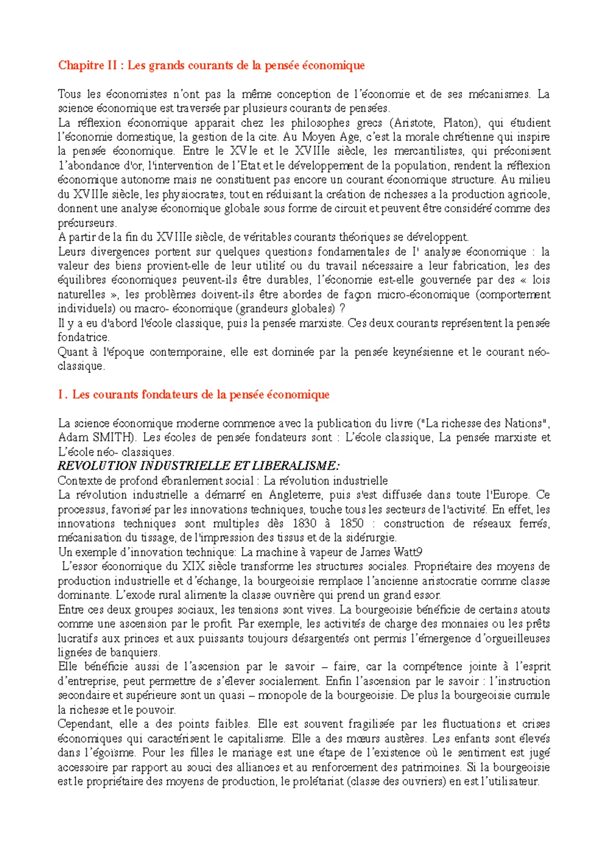 Chap 1 - Croissance éco - FICHE BAC - Chapitre : Quels sont les sources et les défis de la - Studocu