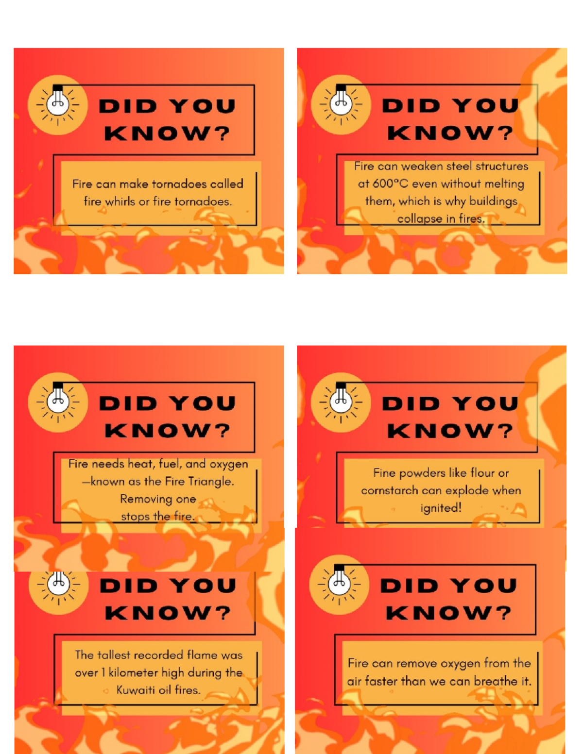 FIRE 101: Fascinating Facts and Trivia About Fire - Studocu