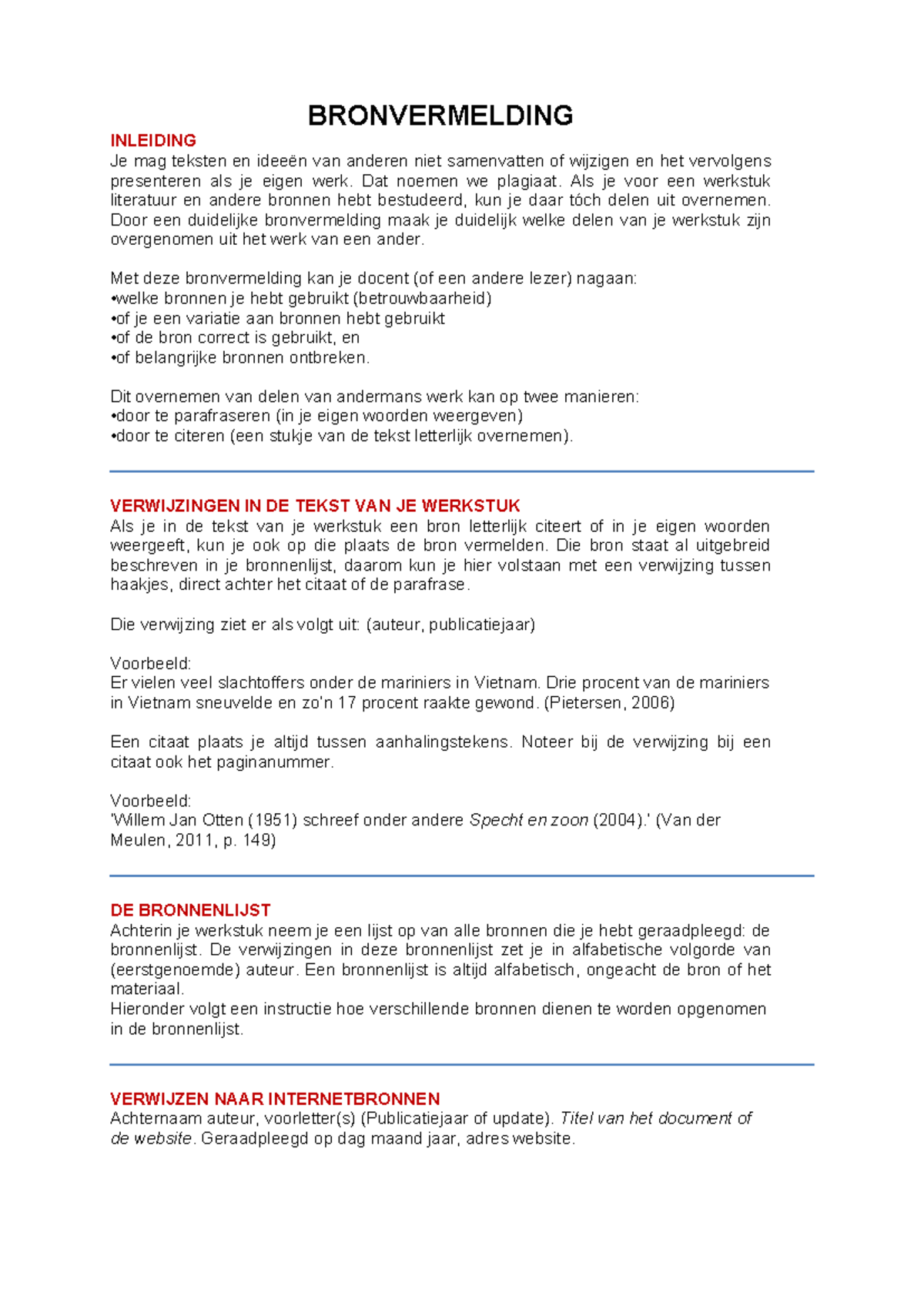 (APA) Richtlijnen voor Correcte Bronvermelding en Plagiaatpreventie - Studeersnel