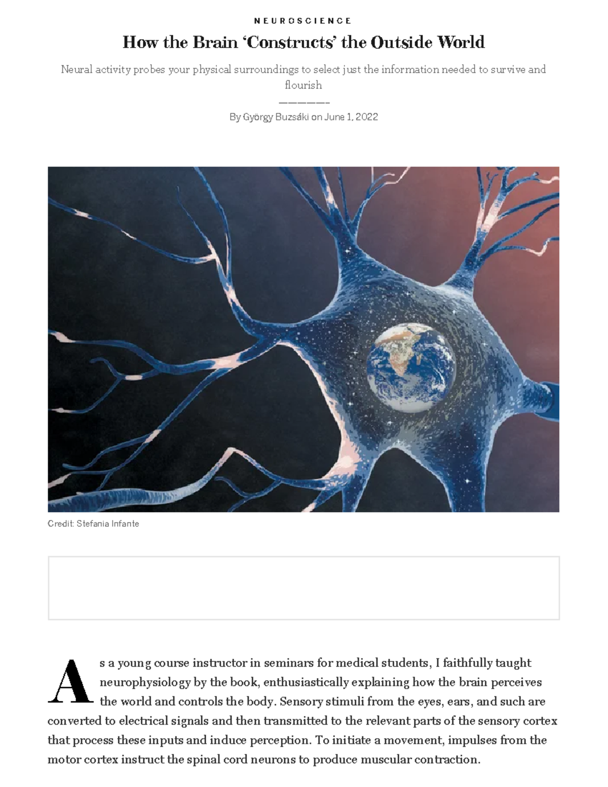 Neuroscience Insights: The Inside-Out Model of Brain Functionality - N ...