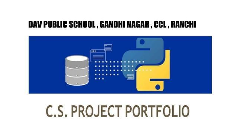 C.S. Project Portfolio: Restaurant Management System - XII PGT - Studocu