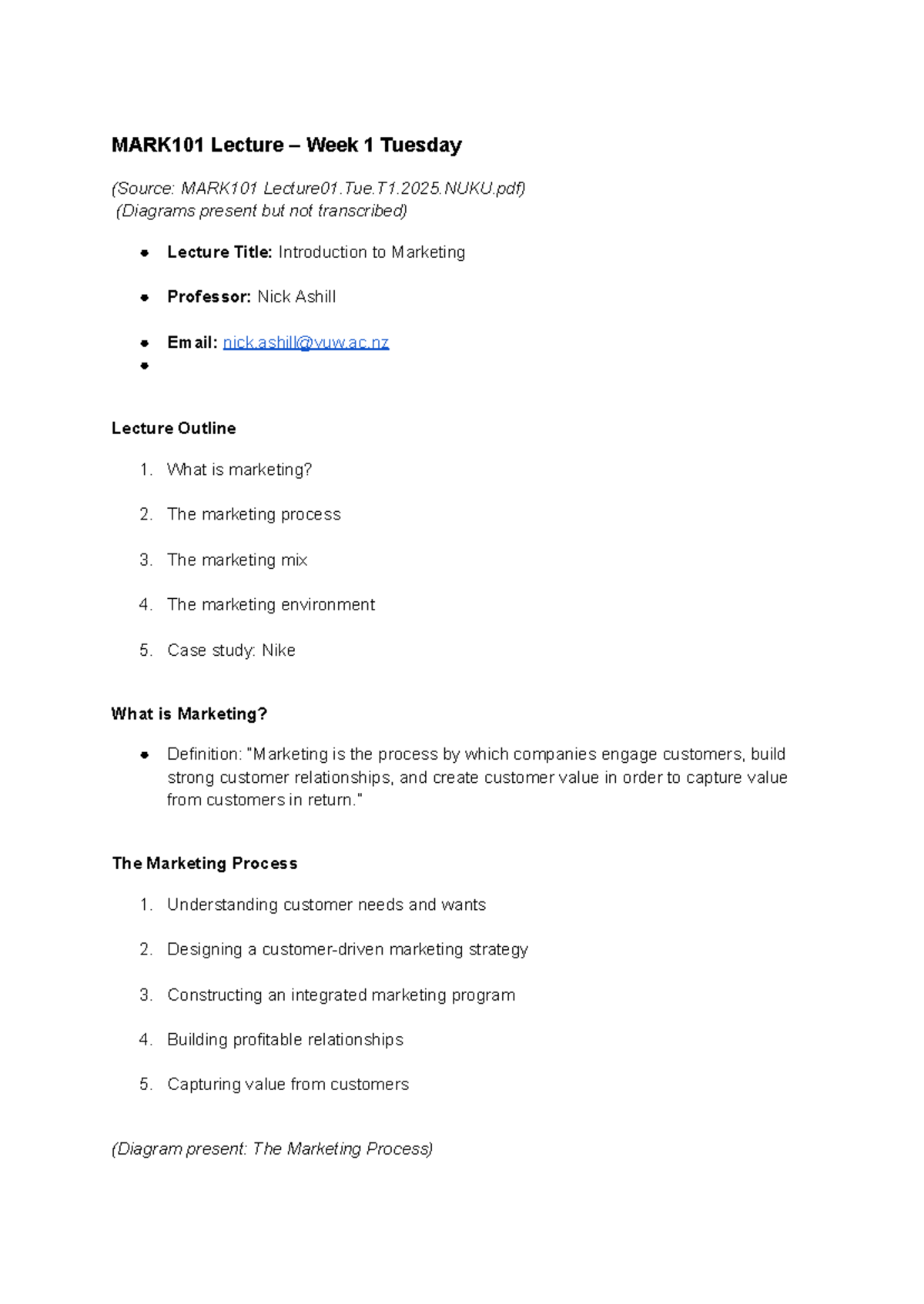 MARK101 Midterm Test Notes: Marketing Fundamentals and Strategies - Studocu