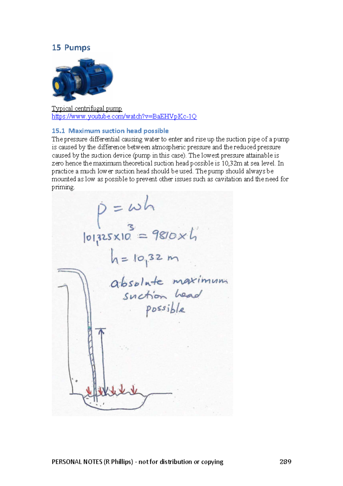 06 - Pumps - Centrifugal Pump Principles and Efficiency Notes - Studocu