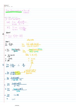 Functions notes - MAT1512 - Chapter 1: Functions and Models Inverse ...