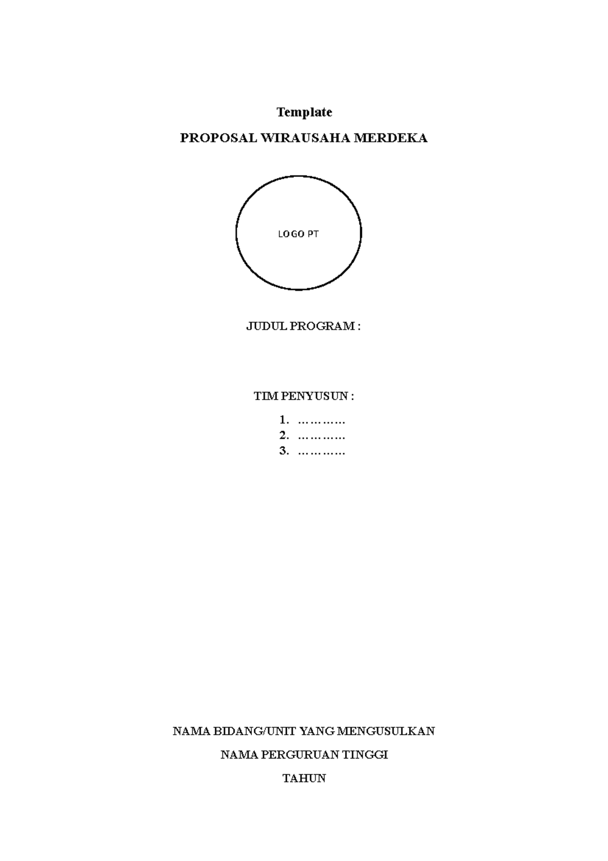 Proposal Wirausaha Merdeka WMK (Final 19 Mei 2022) - Studocu