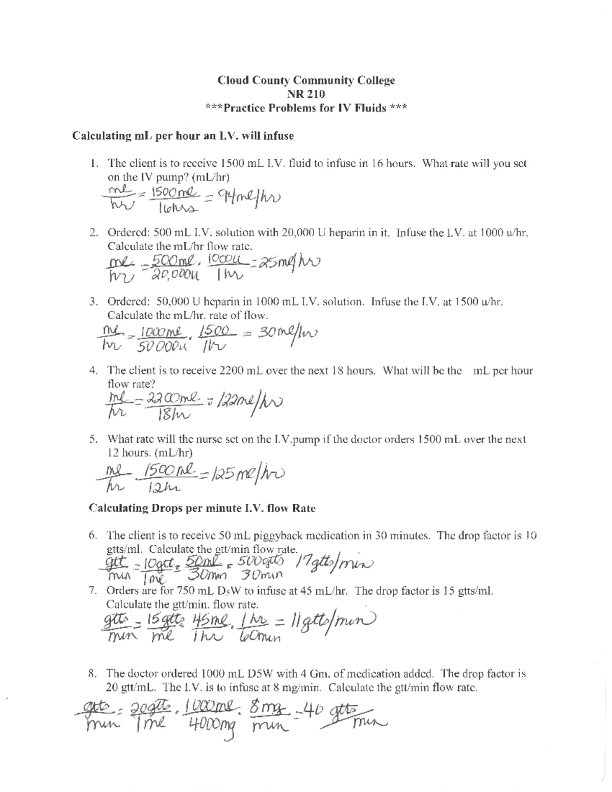 Med Surg 202 Study Guide: Fluid & Electrolyte Balance in Nursing - Studocu