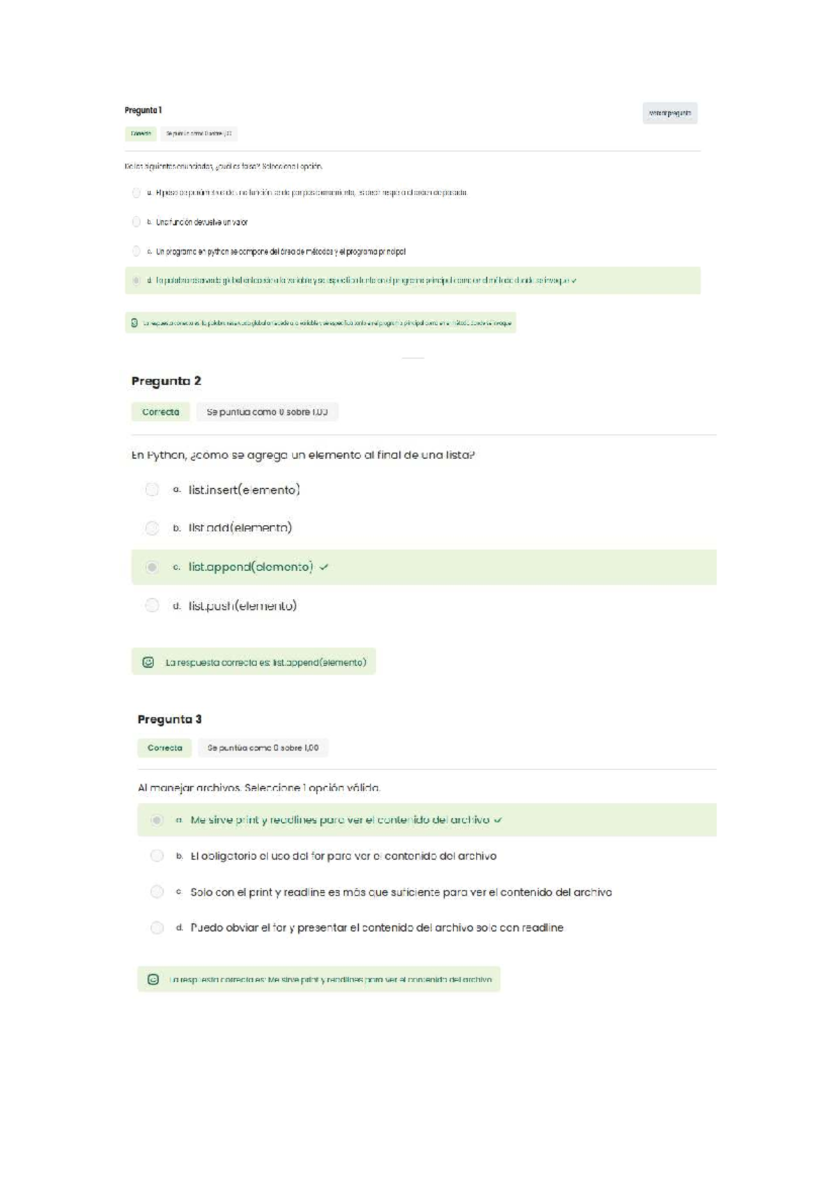 Preguntas y respuestas sobre Python - 123 - deber - Studocu