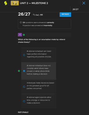 Unit 1 milestone - all of unit 1 challenge questions - 1 15 / 18 that's ...