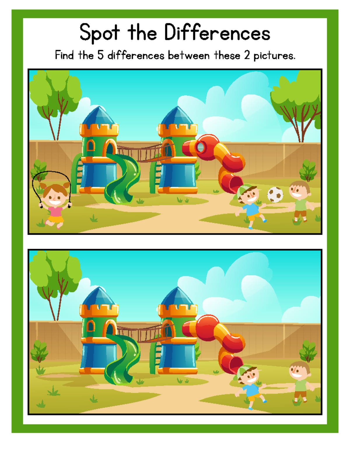 Spot the Differences - TA1: Find 5 to 9 Differences in Pictures - Studocu