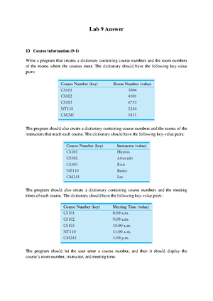 Lab 8 Solutions - Lab 8 1) Initials (8-1) Write a program that gets a string containing a person ...