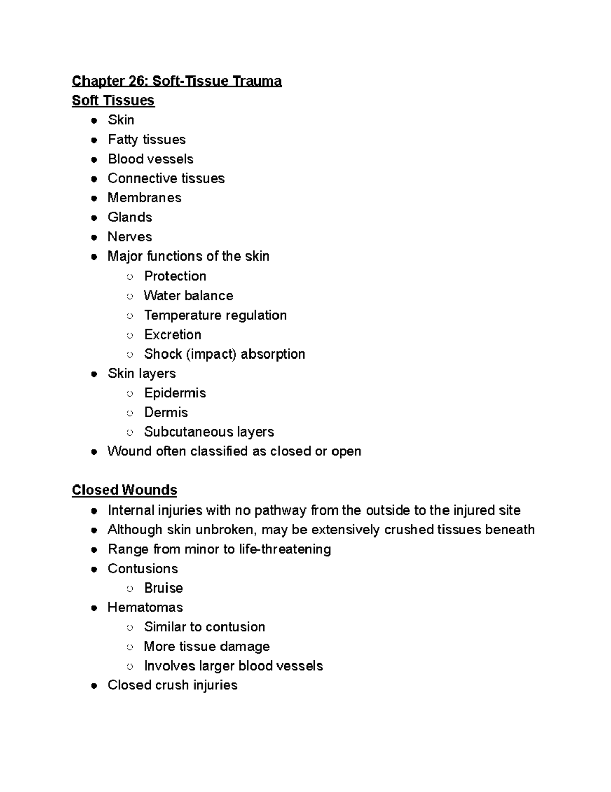 Chapter 26: Soft-Tissue Trauma - Overview and Patient Care Guidelines ...