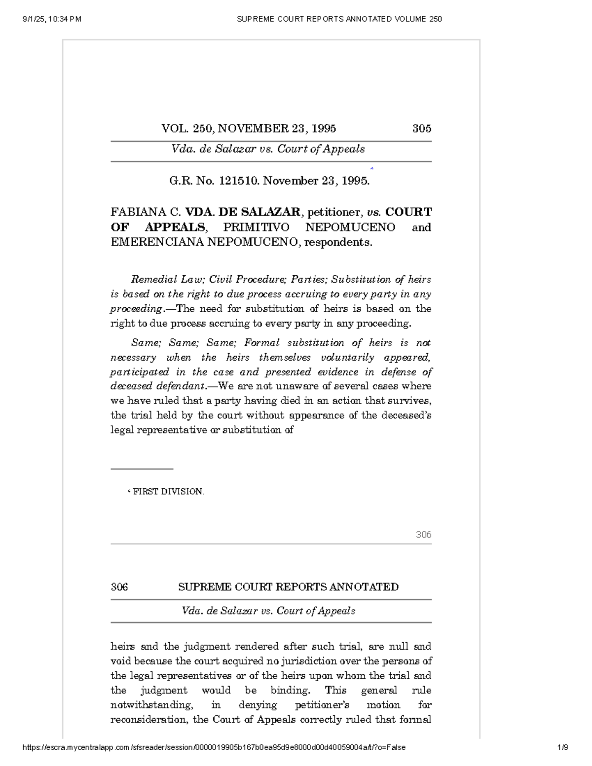 Vda. de Salazar vs. Court of Appeals: Supreme Court Ruling on Ejectment ...