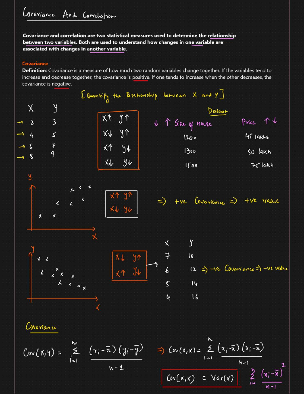 8-Correlation and Covariance Analysis in Statistics - Studocu