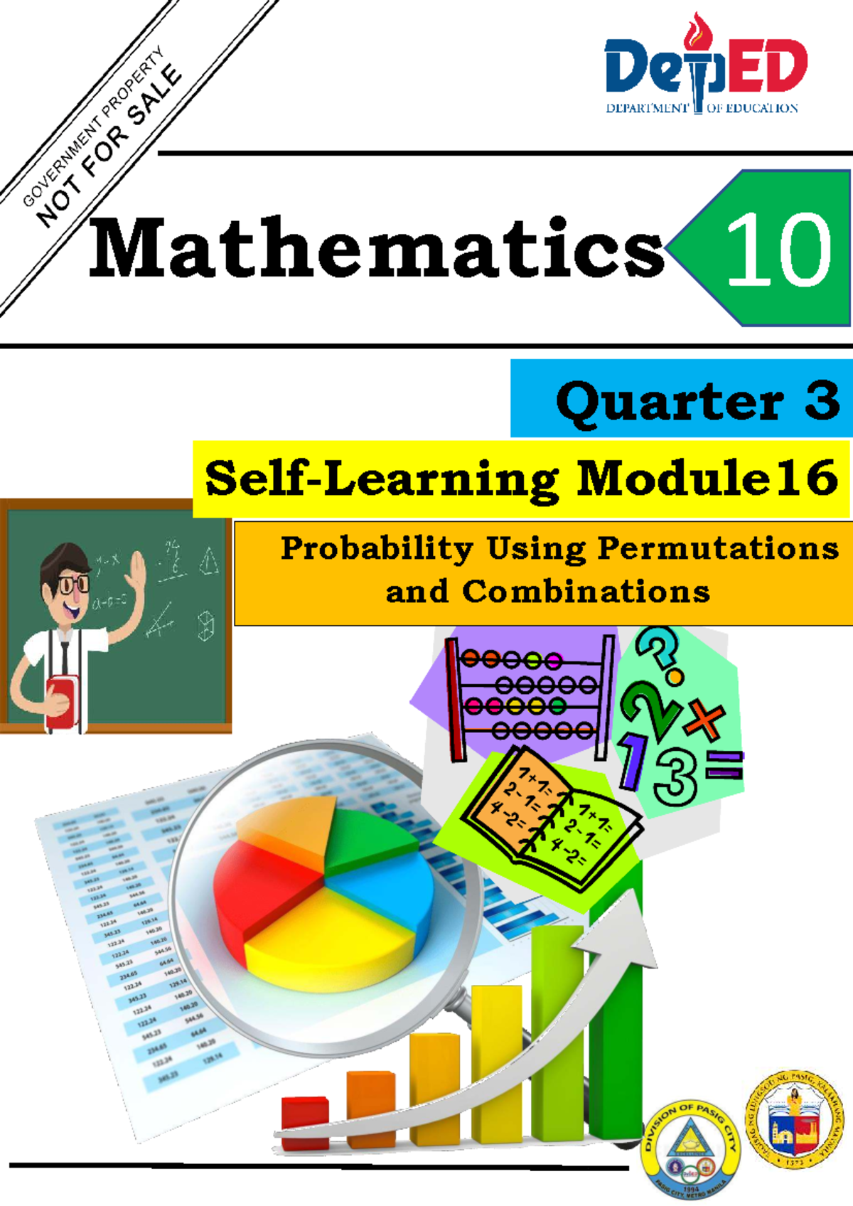 Math 10 Q3 M16: Probability with Permutations & Combinations - Studocu