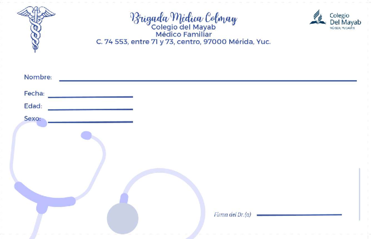 Receta Médica - Ciencias Experimentales - Brigada Medica Colmay Colegio ...