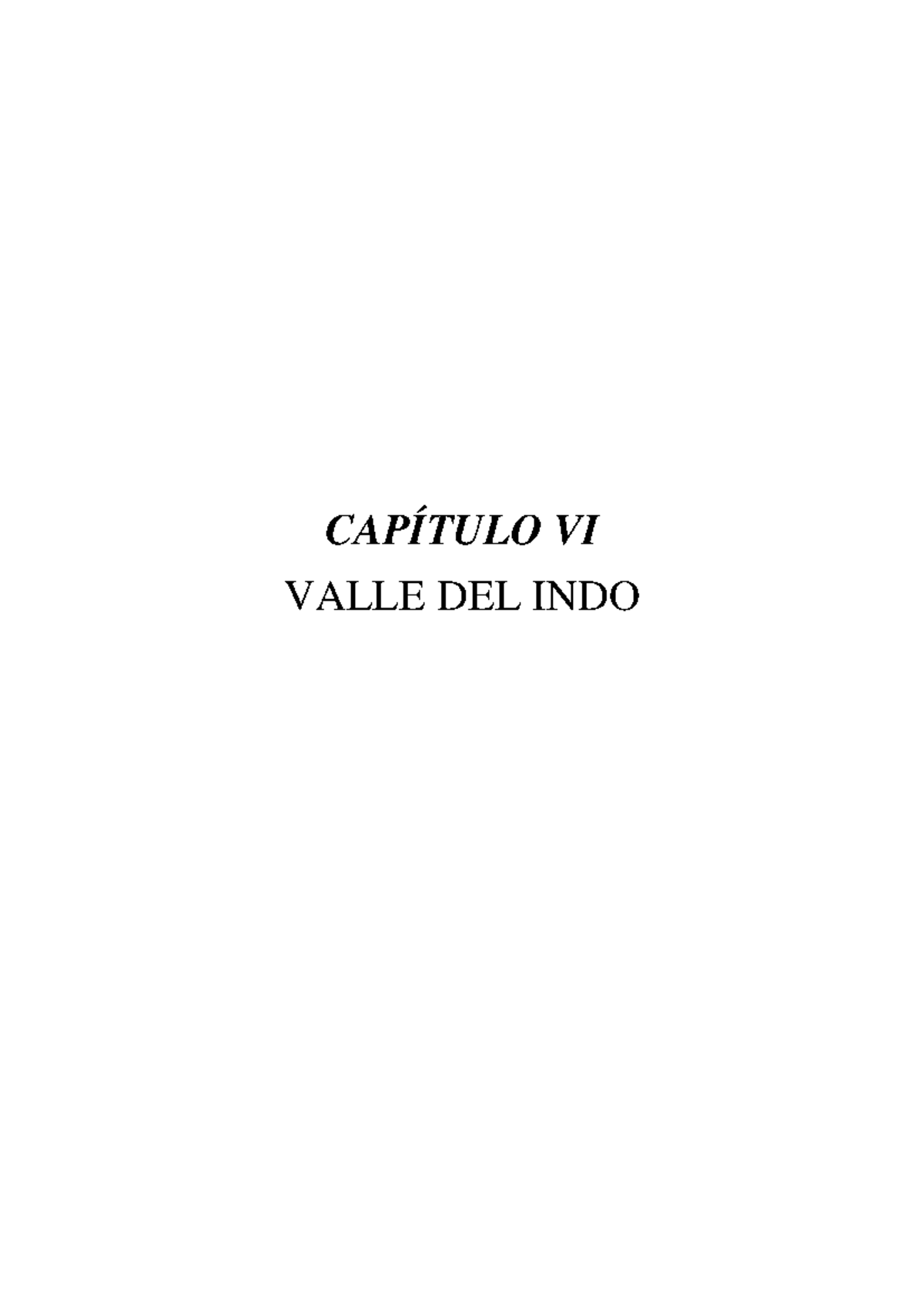 CAPÍTULO VI: La Civilización del Valle del Indo y su Legado - Studocu