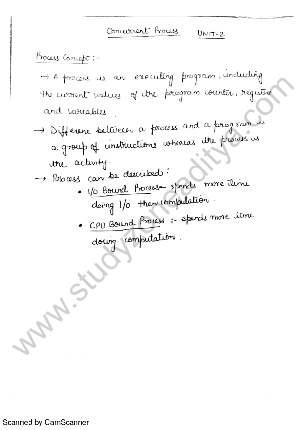 Operating Systems Os Lecture Notes Unit 23 Concurrent Processes