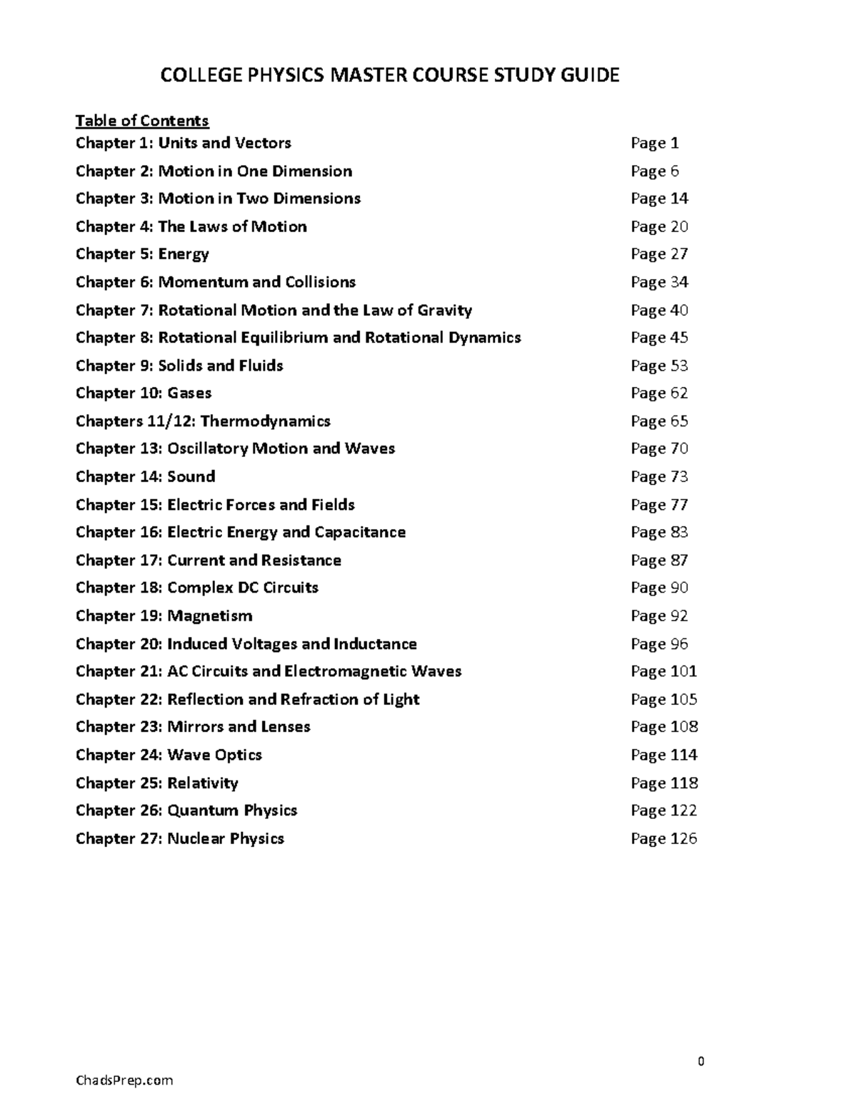 PHYS 101: Comprehensive Study Guide for General Physics - Studocu