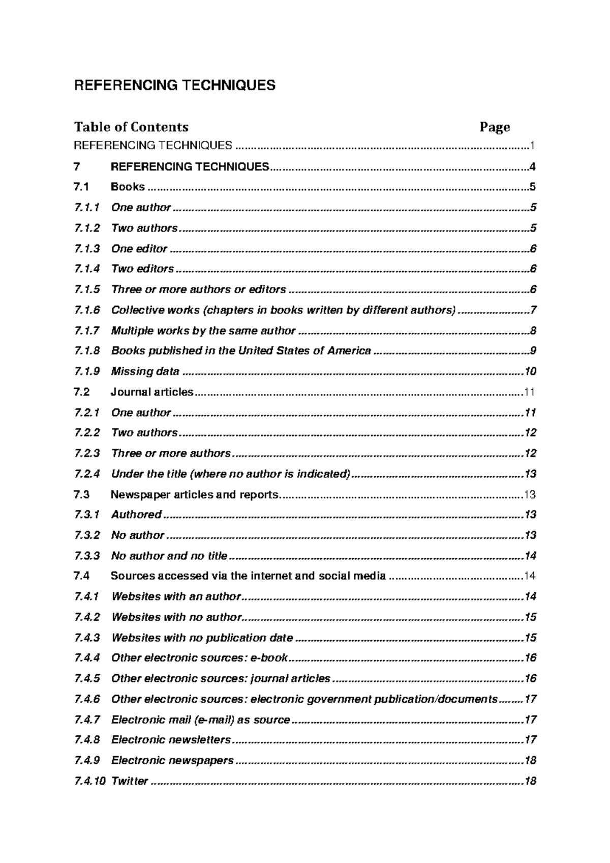 Referencing Techniques for Academic Writing (E5511E4FBE92575) - Studocu