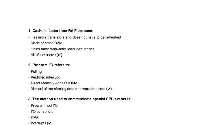 Definitive Guide to Computer Architecture Concepts (CS101) - Studocu